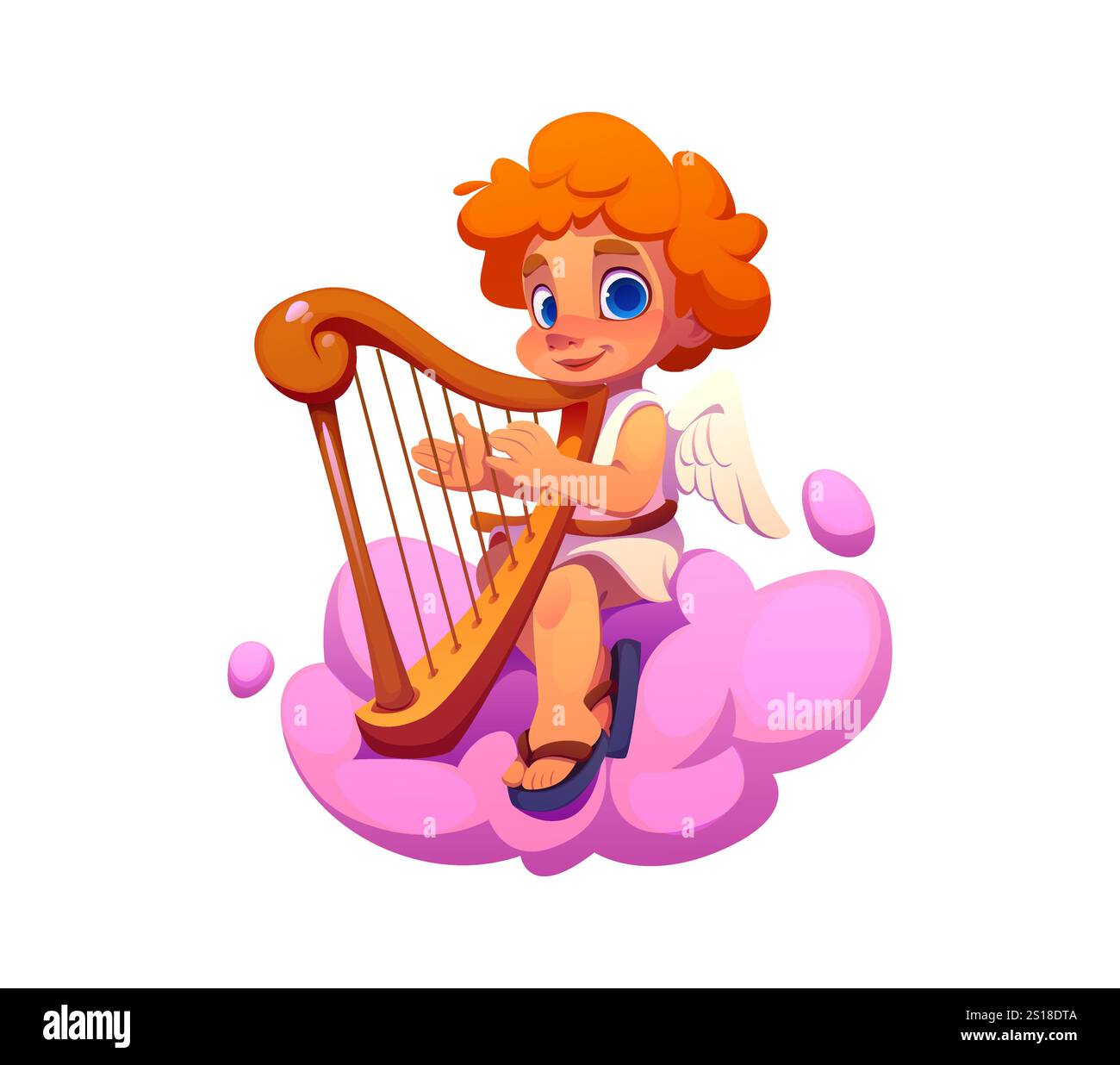 Pink harp Stock Vector Images - Alamy
