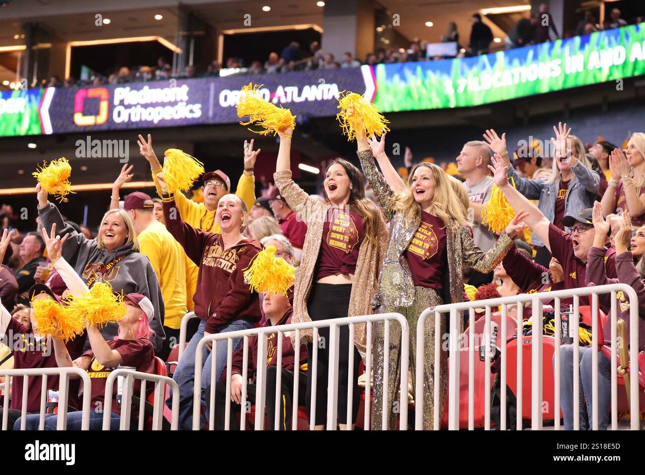 Atlanta, Georgia, USA. 1st Jan, 2025. Arizona State fans cheer on the ...