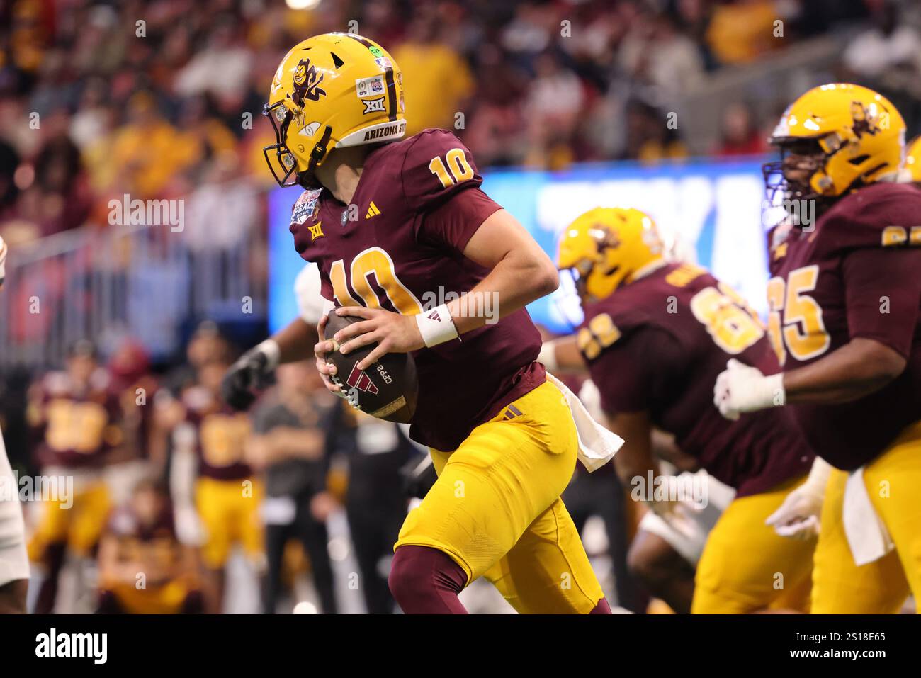 Atlanta, Georgia, USA. 1st Jan, 2025. Arizona State redshirt freshman ...