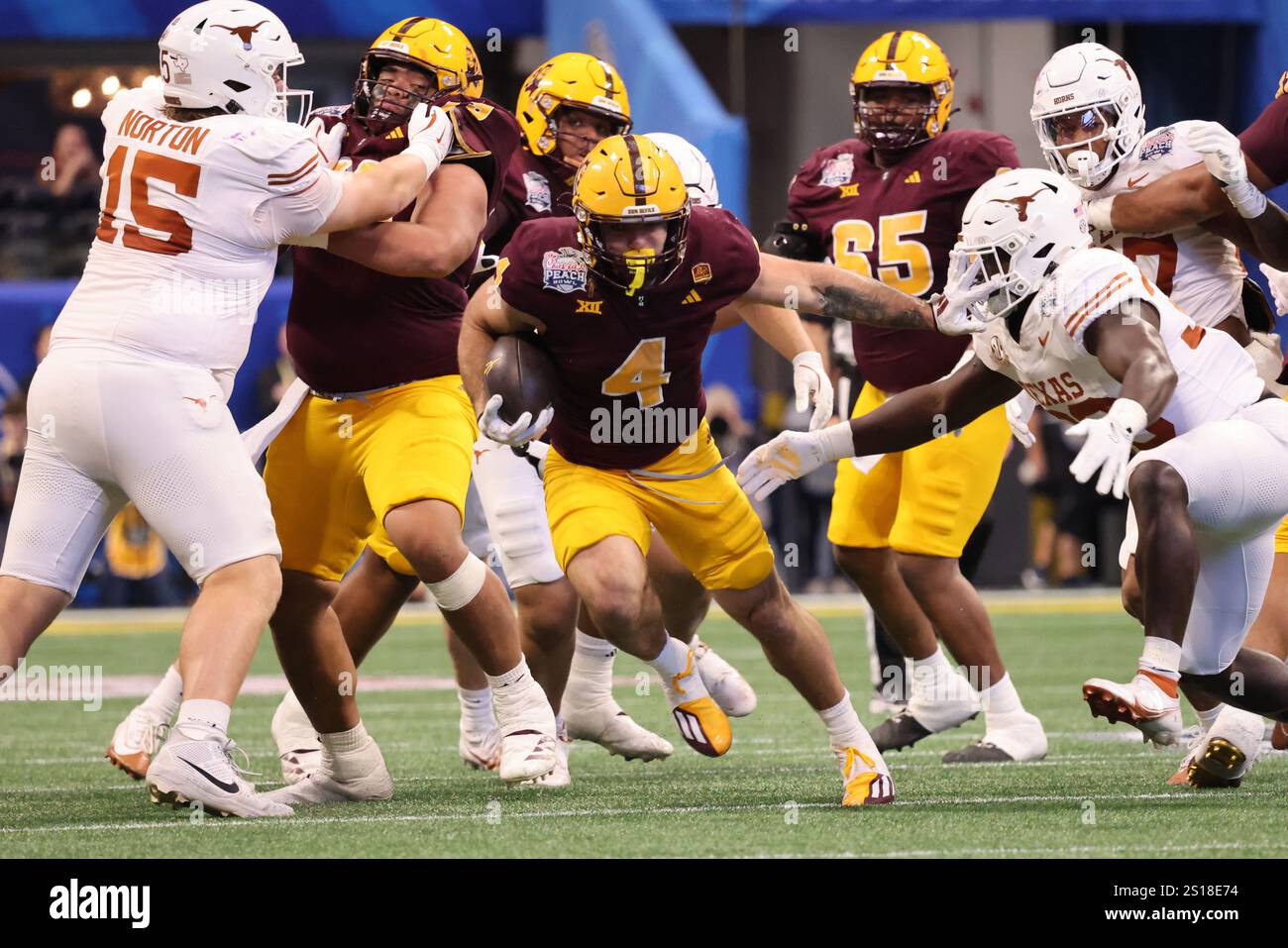 Atlanta, Georgia, USA. 1st Jan, 2025. Arizona State senior running back ...