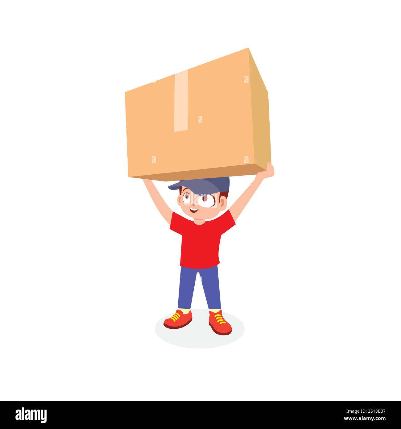 Man lifts Stock Vector Images - Alamy