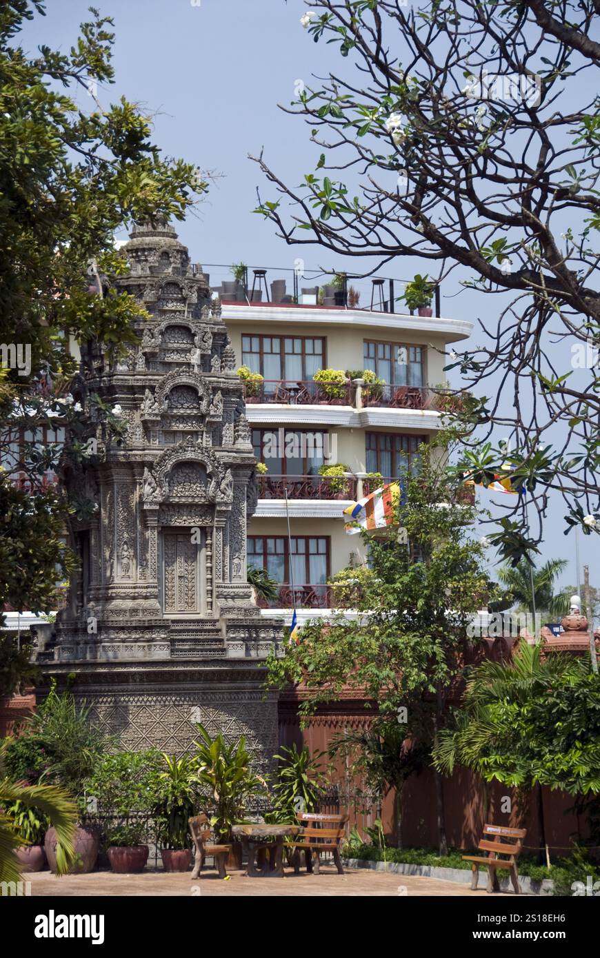The Amanjaya Pancam Hotel stands just beyond the walls of the Royal ...