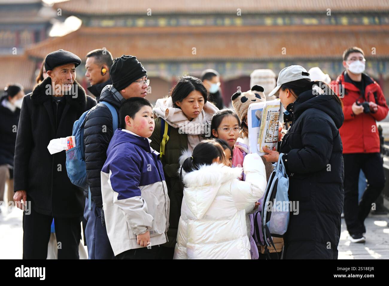 BEIJING, CHINA - JANUARY 1, 2025 - Chinese and foreign tourists visit ...