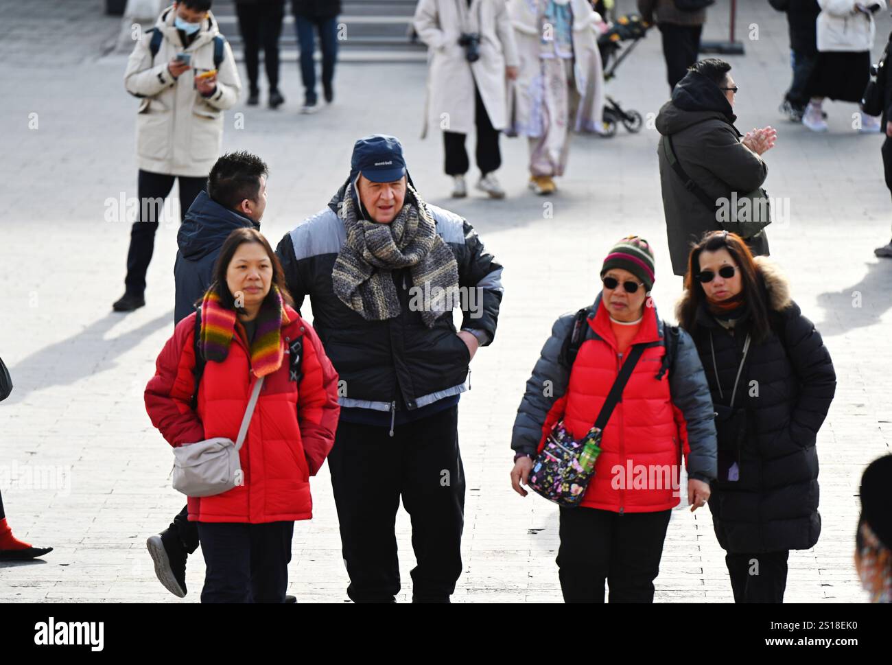 BEIJING, CHINA - JANUARY 1, 2025 - Chinese and foreign tourists visit ...