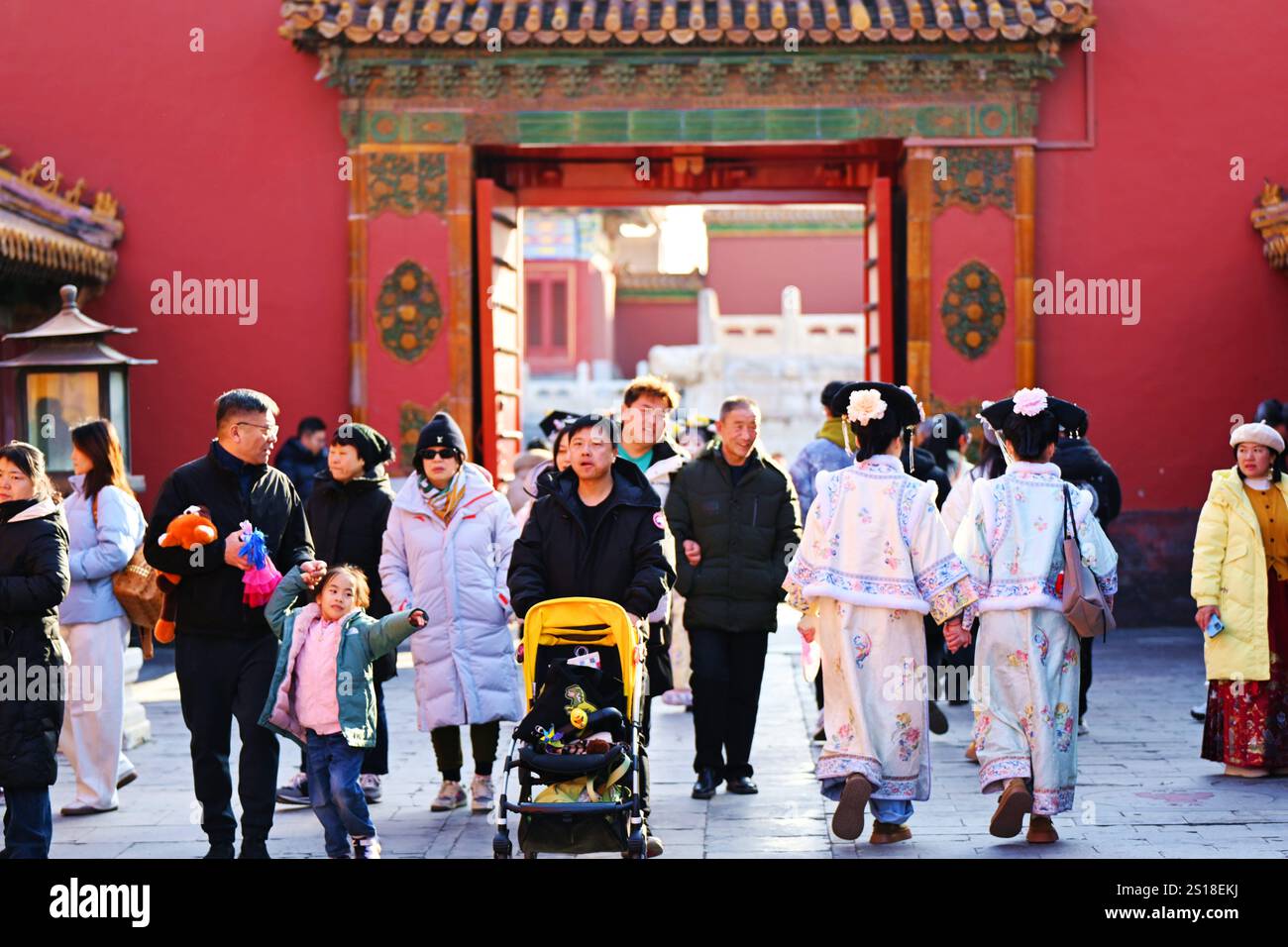 BEIJING, CHINA - JANUARY 1, 2025 - Chinese and foreign tourists visit ...