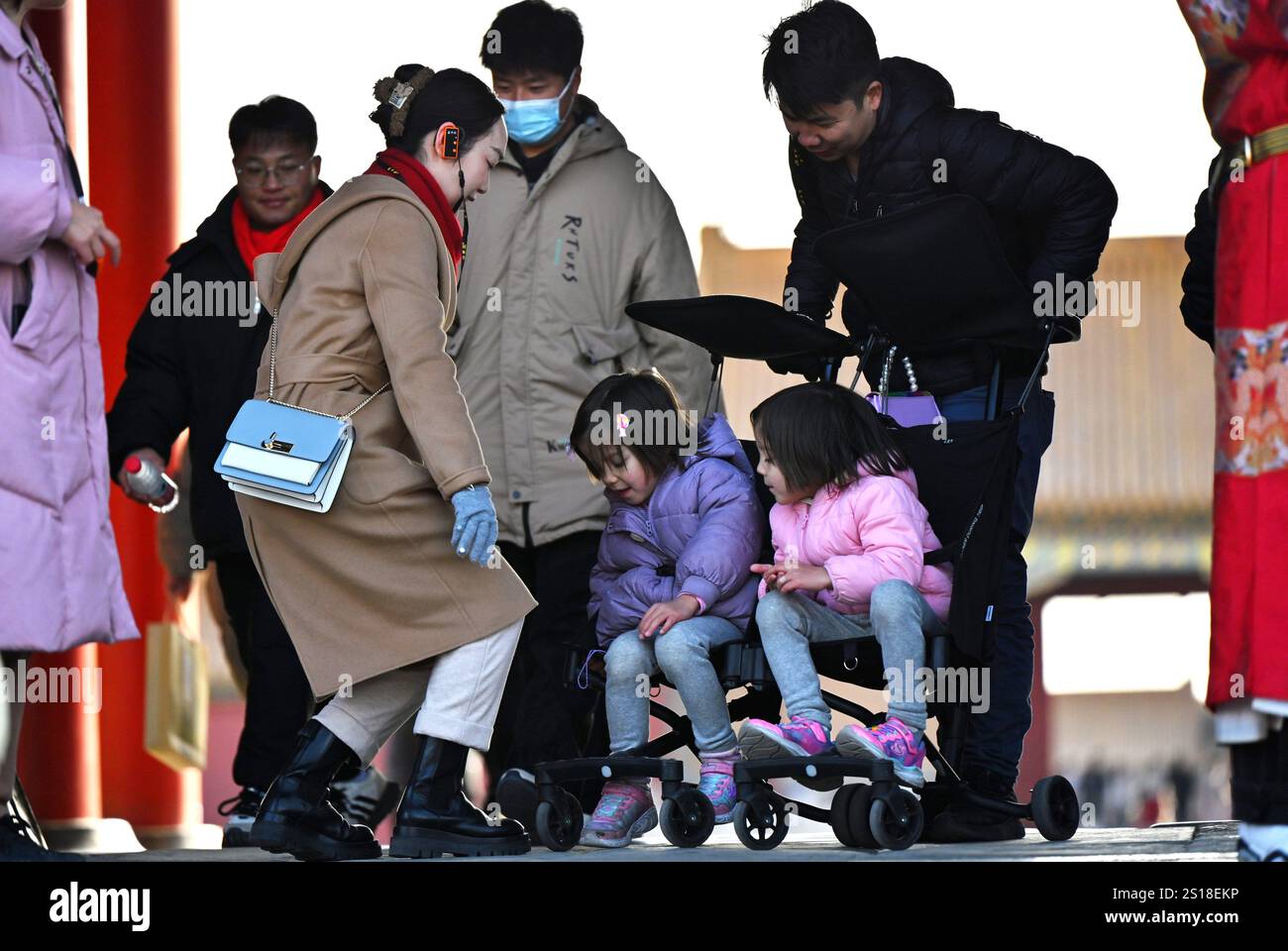 BEIJING, CHINA - JANUARY 1, 2025 - Chinese and foreign tourists visit ...
