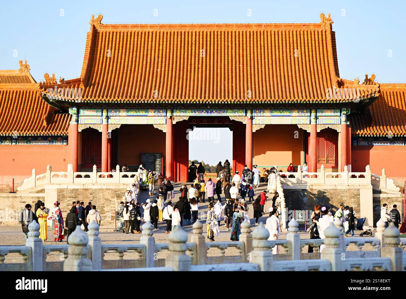 BEIJING, CHINA - JANUARY 1, 2025 - Chinese and foreign tourists visit ...