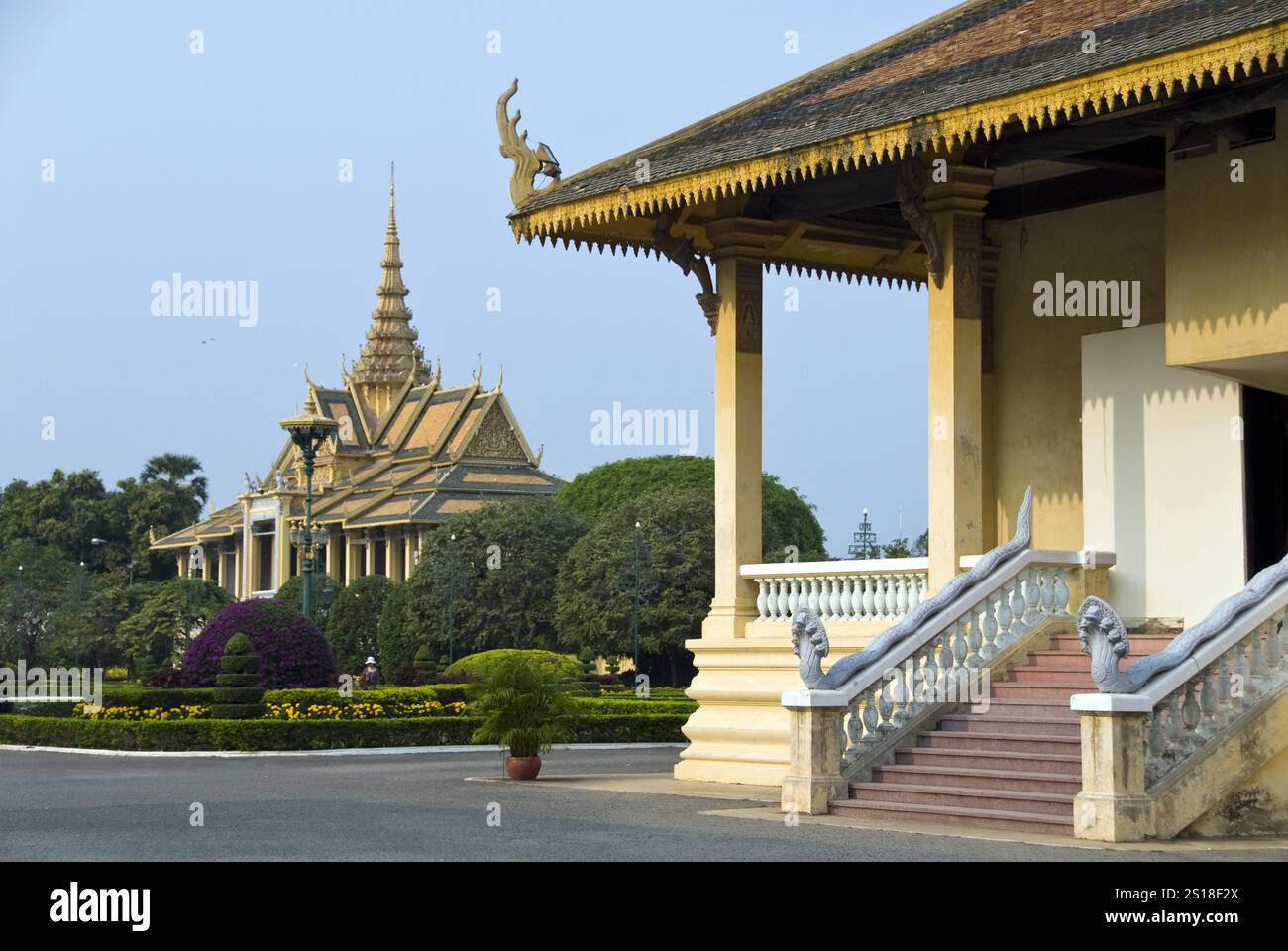 The Moonlight pavilion (background) and the Phochani Pavilion ...