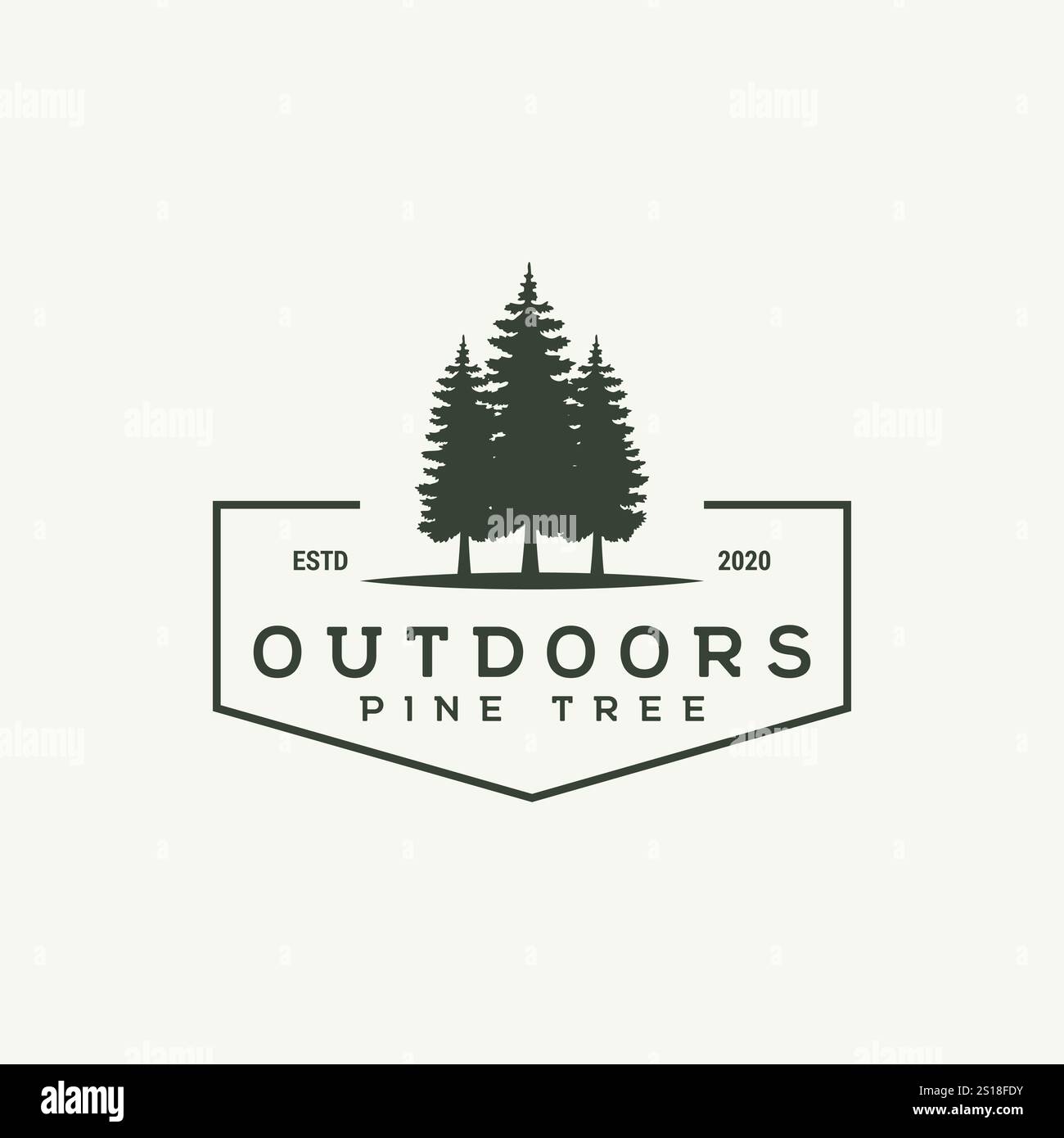 Vintage park landscape Stock Vector Images - Alamy