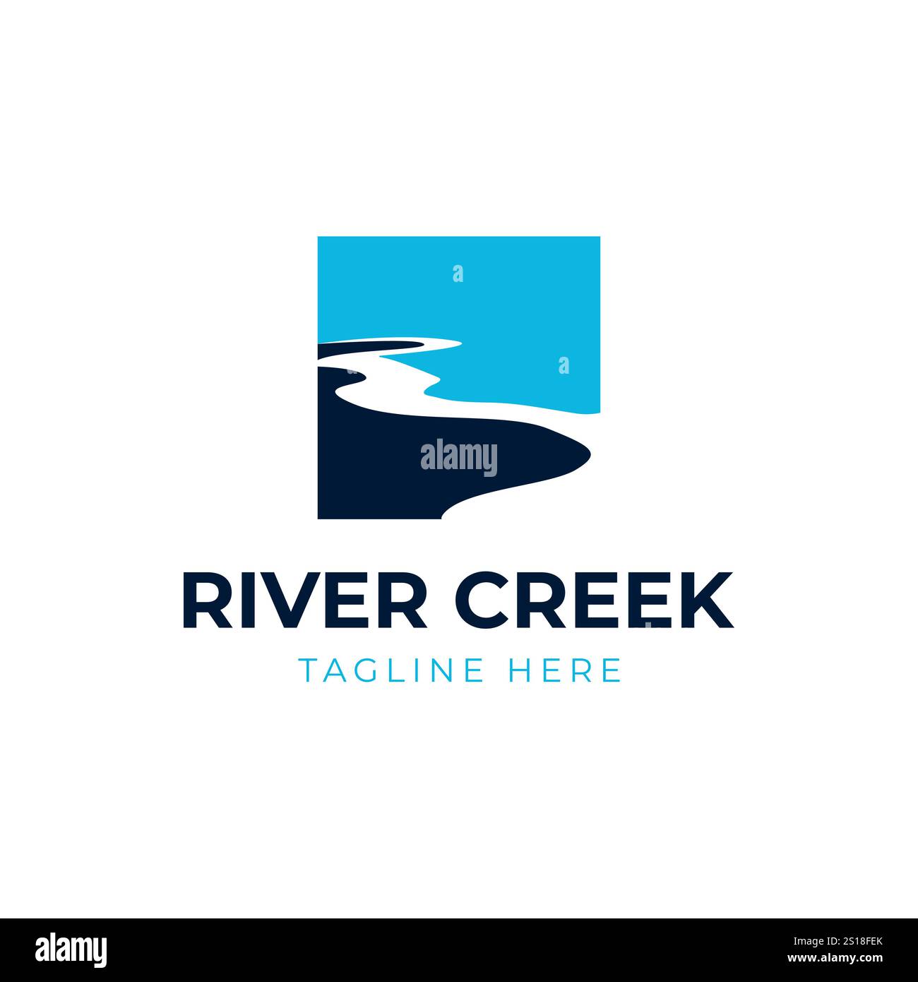river creek logo vector icon illustration Stock Vector Image & Art - Alamy