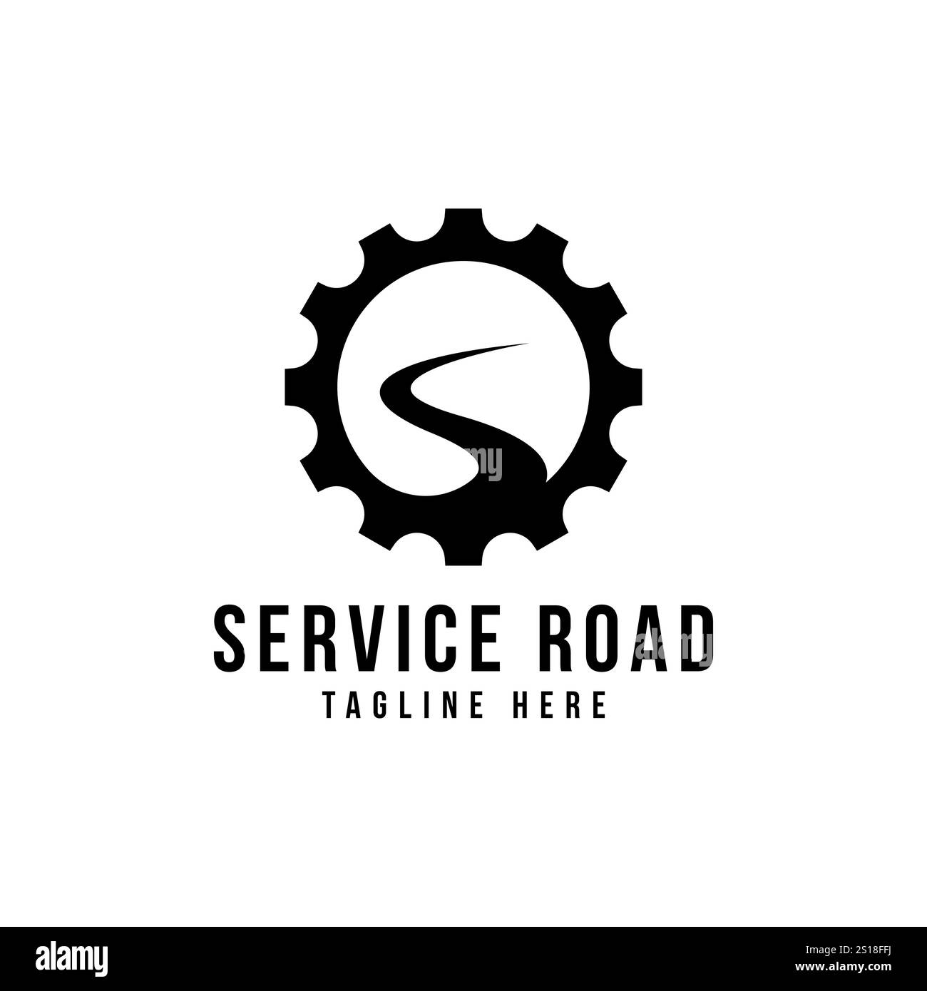 Car service design gear Black and White Stock Photos & Images - Alamy