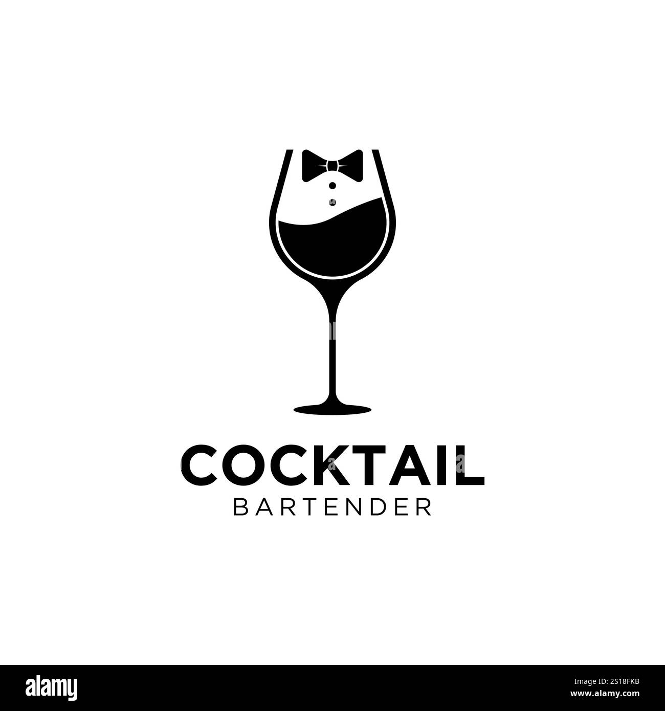 Wine Glass Bow Tie for Luxury Bar Dinner Restaurant Waitress Bartender ...