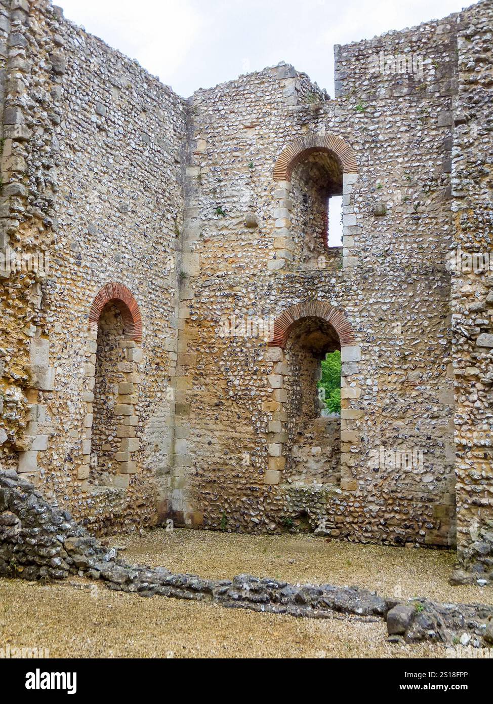 The ruins of historic Wolvesey Castle in Winchester, Hampshire, England ...
