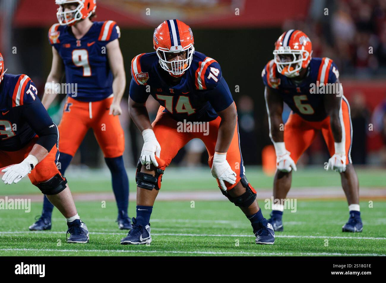 ORLANDO, FL - DECEMBER 31: Illinois Fighting Illini offensive lineman J ...