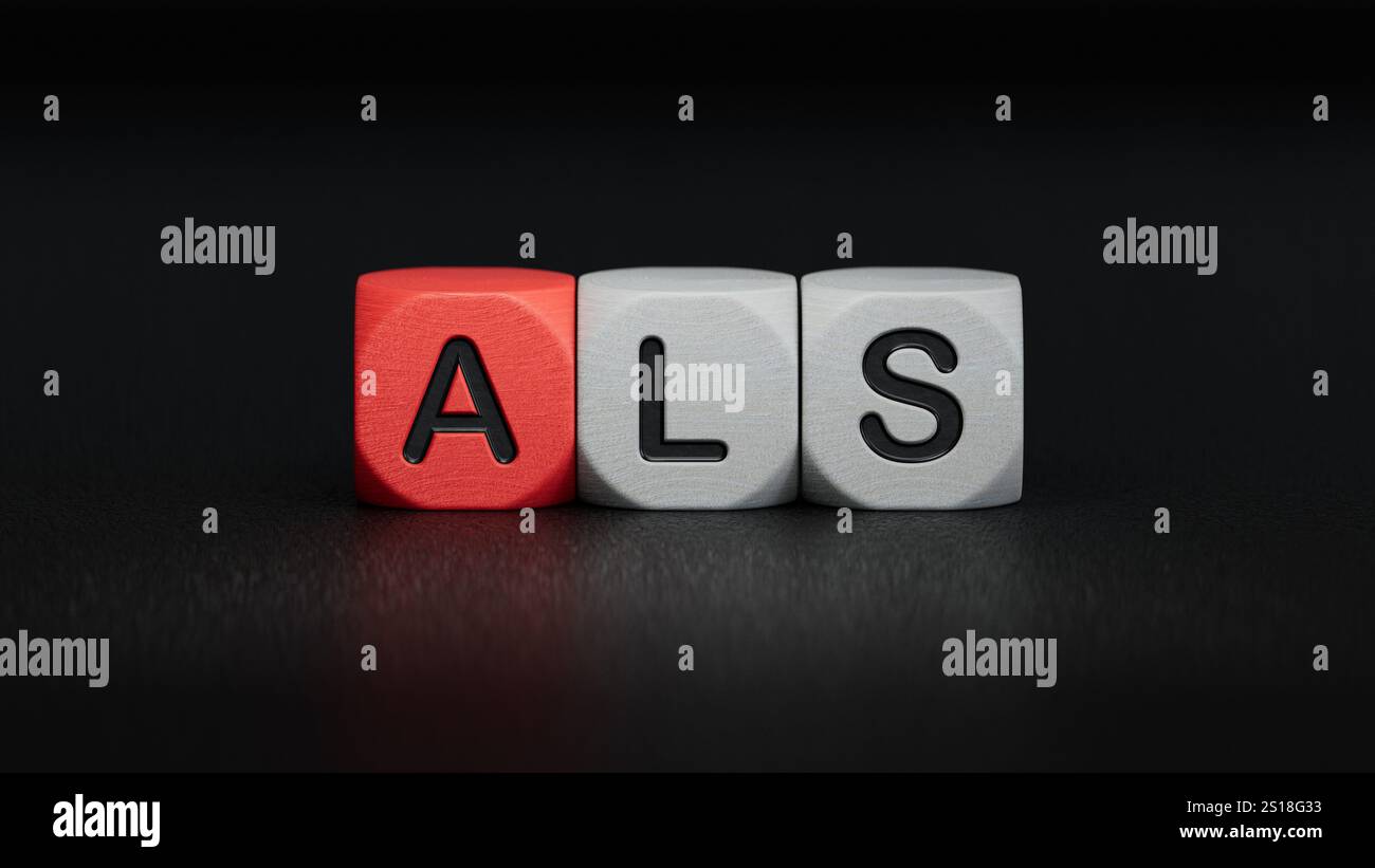 the acronym als for Amyotrophic Lateral Sclerosis concept represented ...