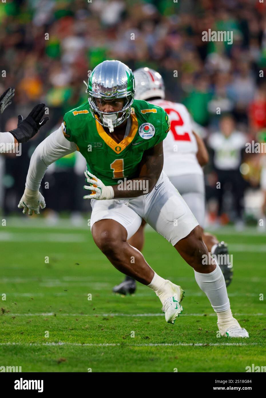 January 01, 2025 Oregon Ducks defensive end Jordan Burch (1) in action ...