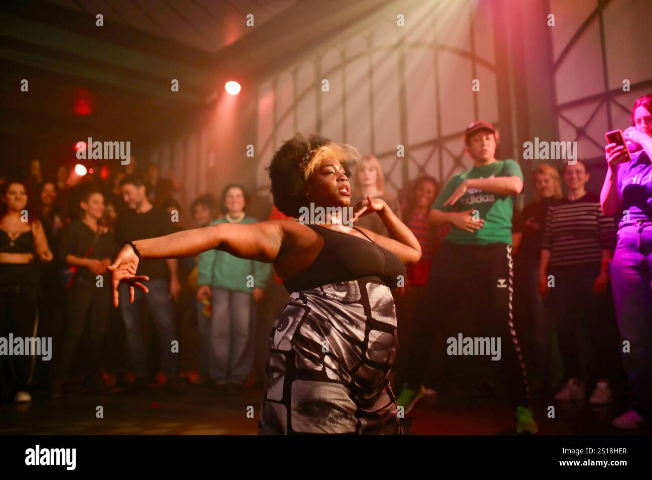 Black Pearl, a performer, dancer and choreographer dances at a voguing ...