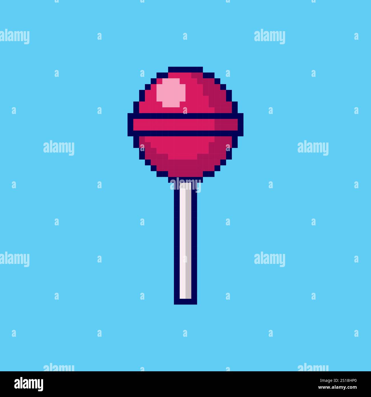Pixel art lollipop game asset design Stock Vector Image & Art - Alamy