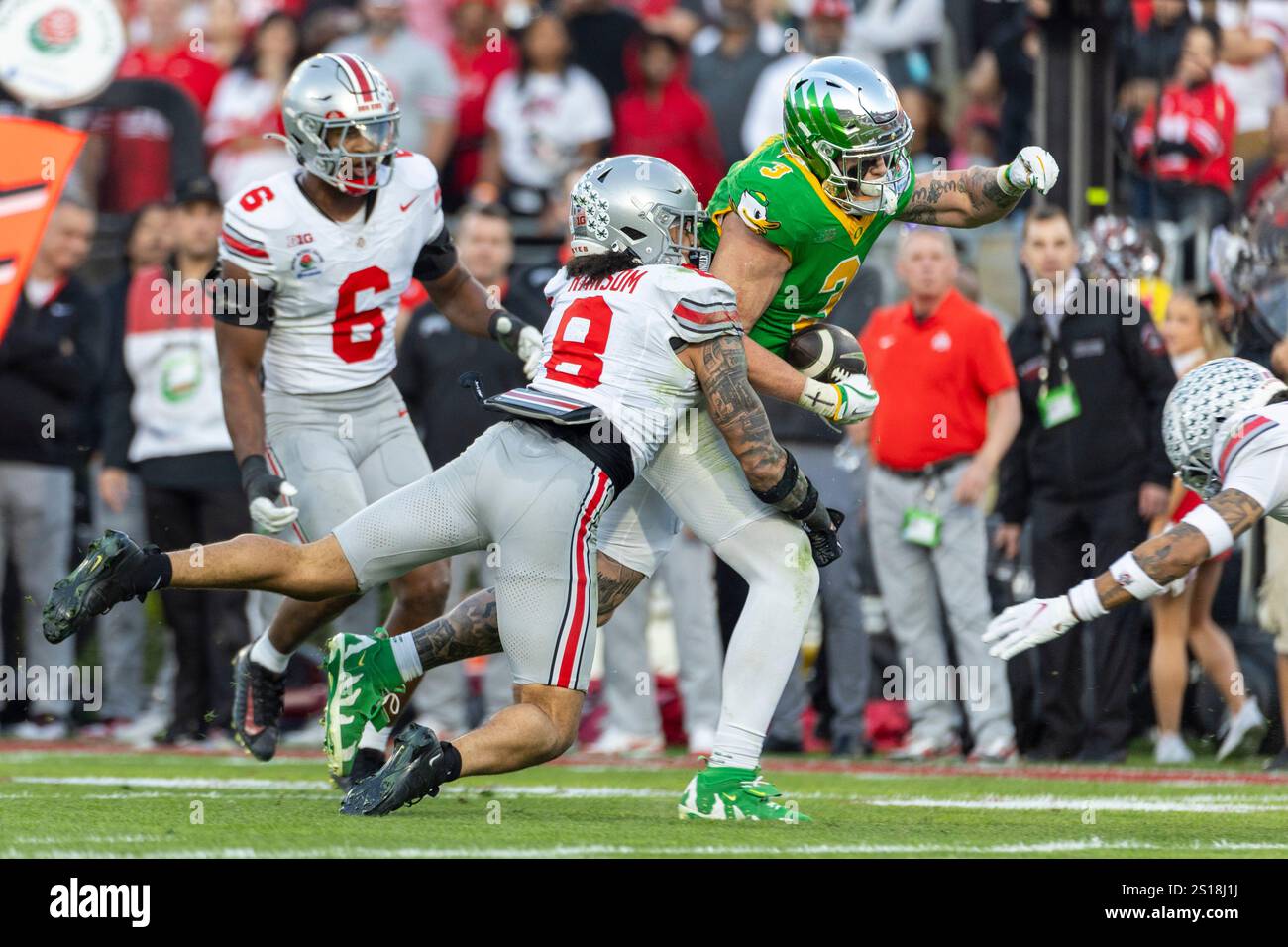 January 1, 2025, Los Angeles, California, United States: Oregon tight ...