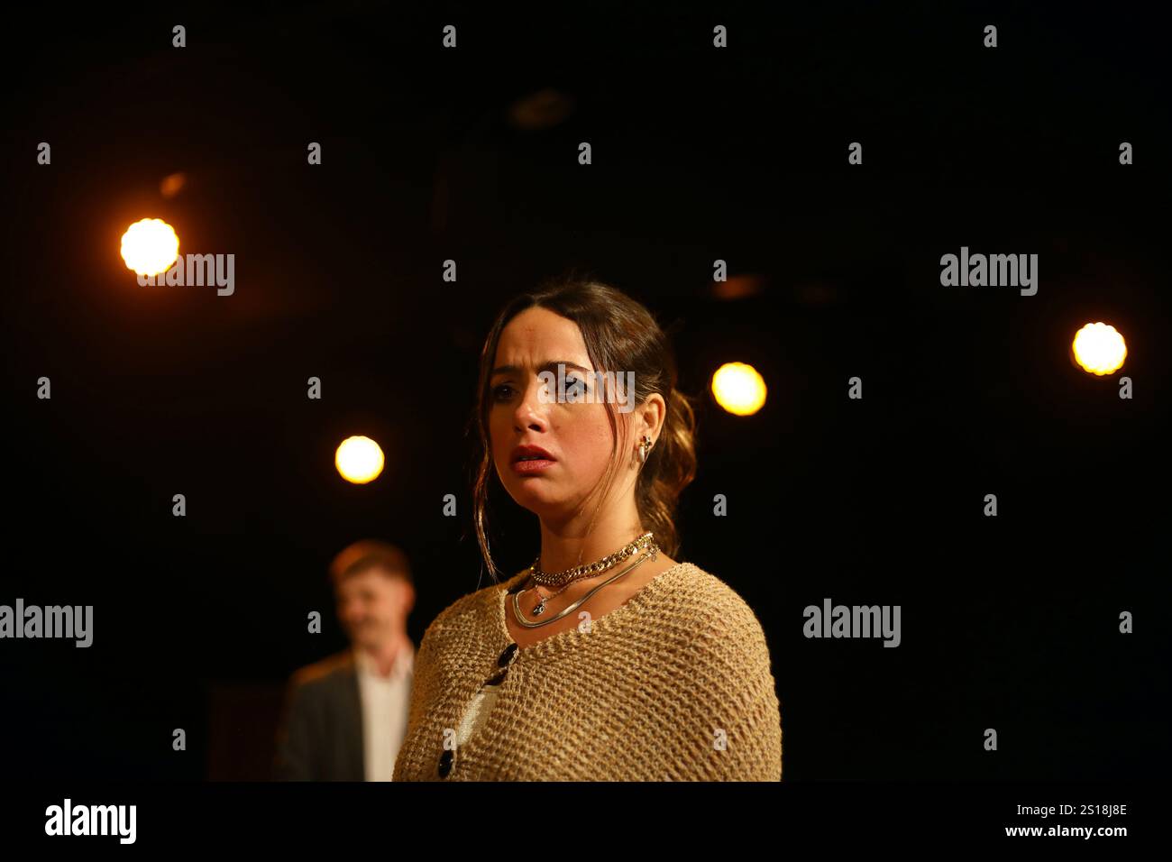 Clara Winter, a student actress at the CAL theater school performs in ...