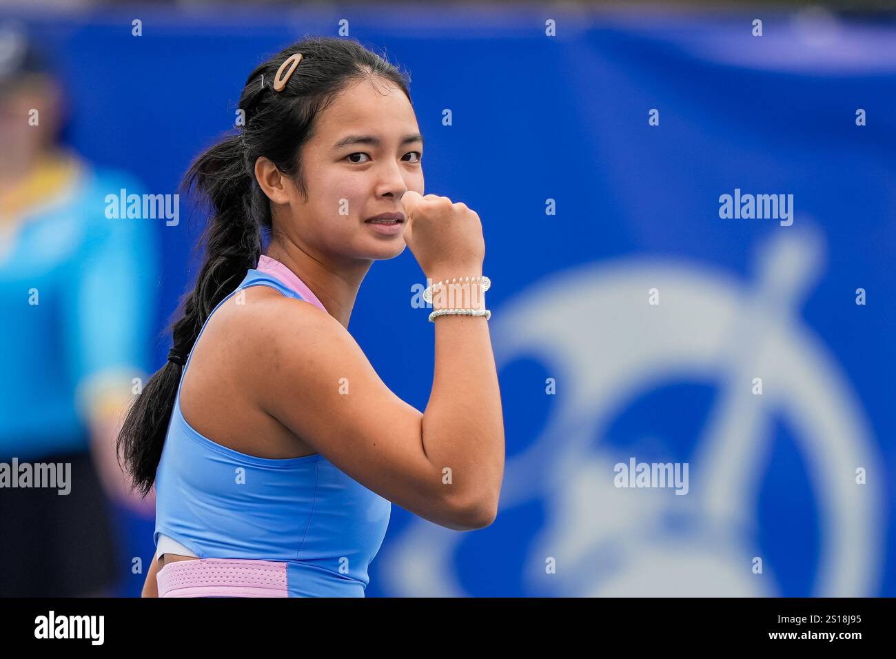 Canberra, Australia; 2nd Jan 2025: Alexandra Eala of the Philippines is pictured during Quarter ...
