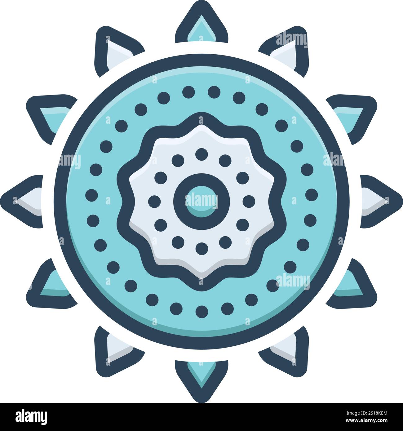 Rangoli design icon Stock Vector Images - Alamy