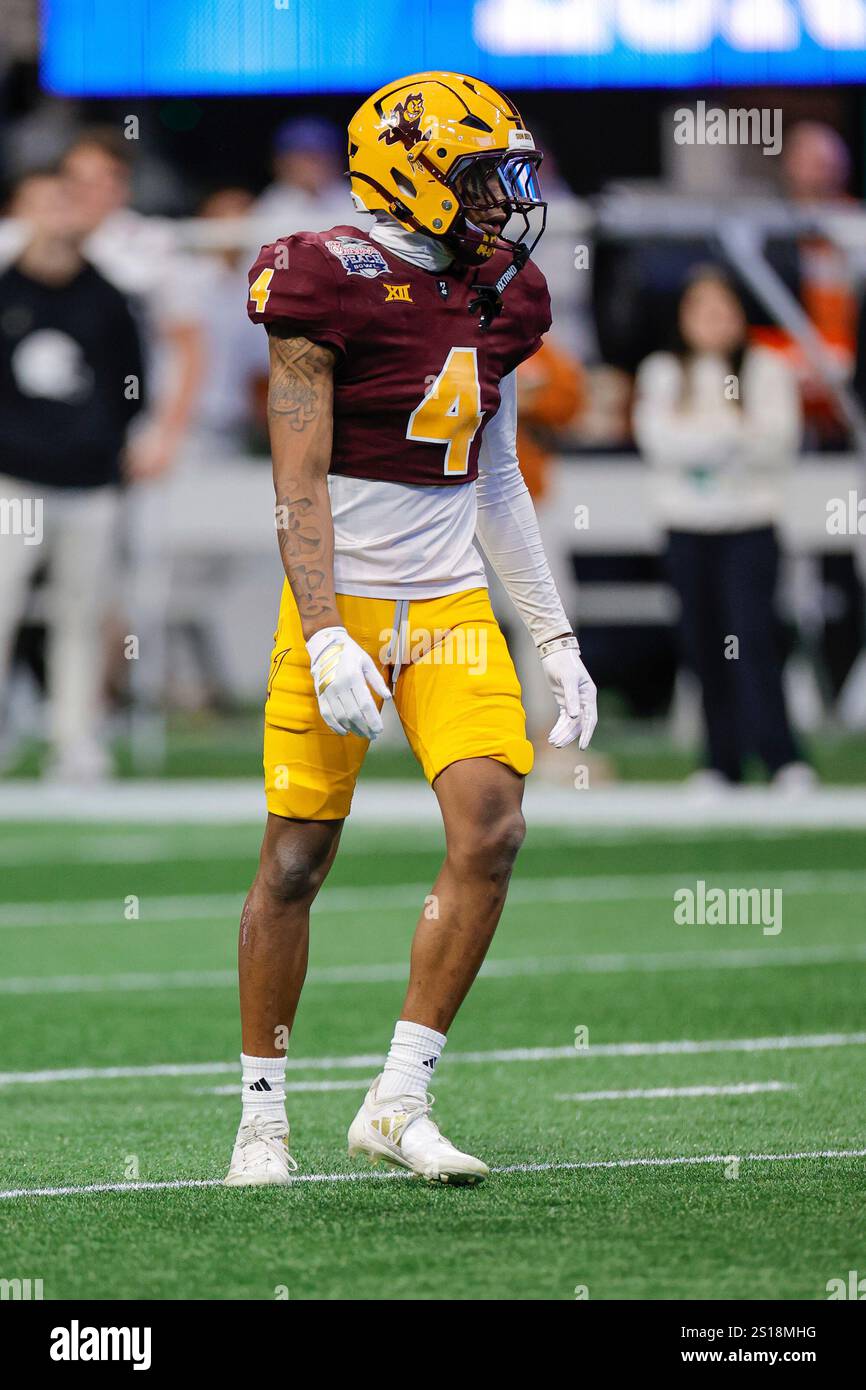 January 1, 2025: Myles ''Ghost'' Rowser (4) of Arizona State during the ...