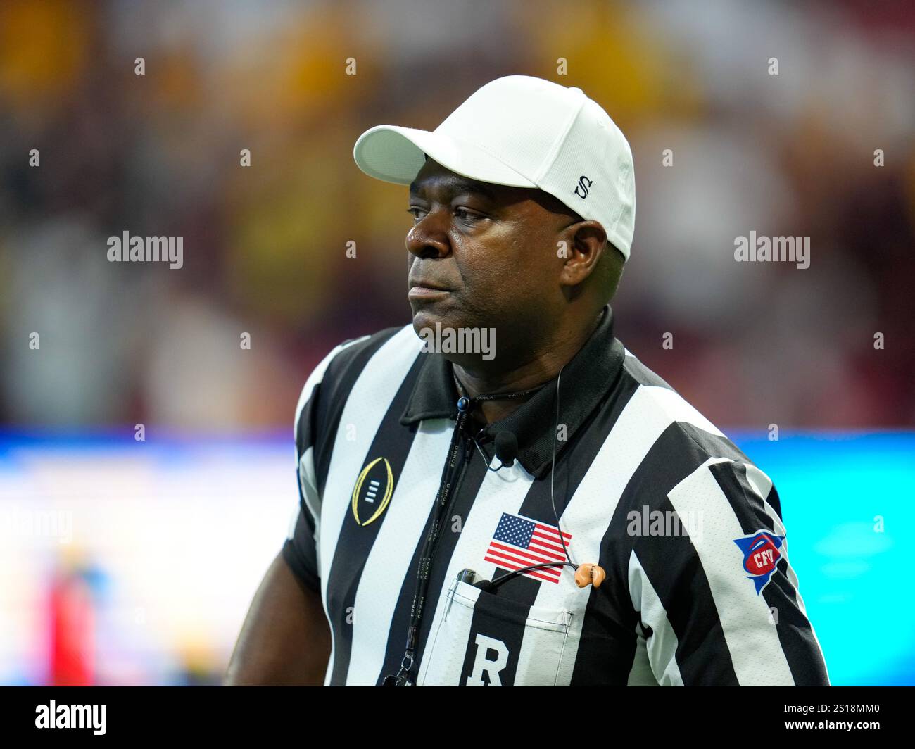 Referee Larry Smith watches a play USA, Arizona State vs Texas ...