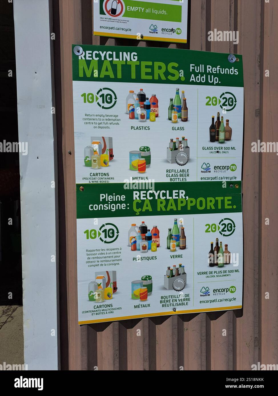 Recycling matters sign at Herbert's Bottle Exchange & Scrap Metal on ...