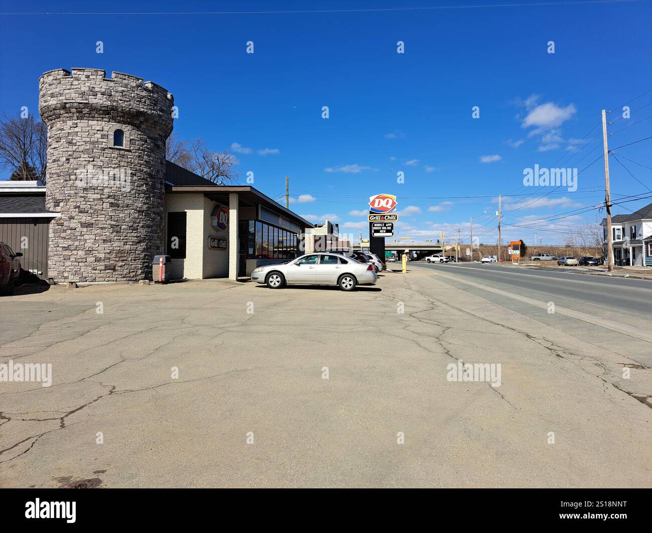 Dairy Queen castle tower on King George Highway in Miramichi, New ...