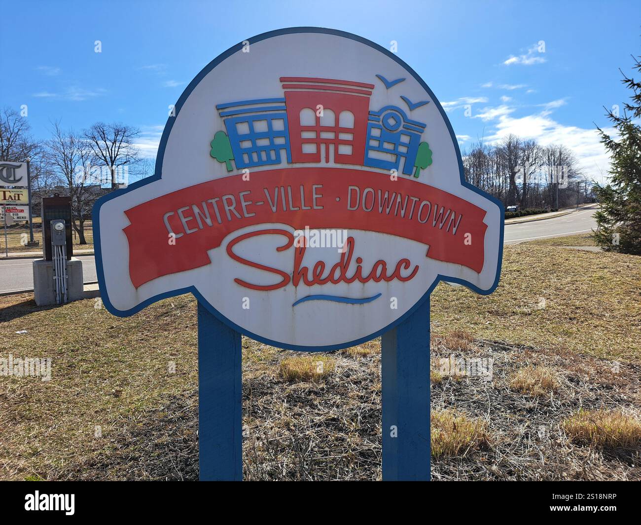 Downtown Shediac sign in New Brunswick, Canada Stock Photo - Alamy