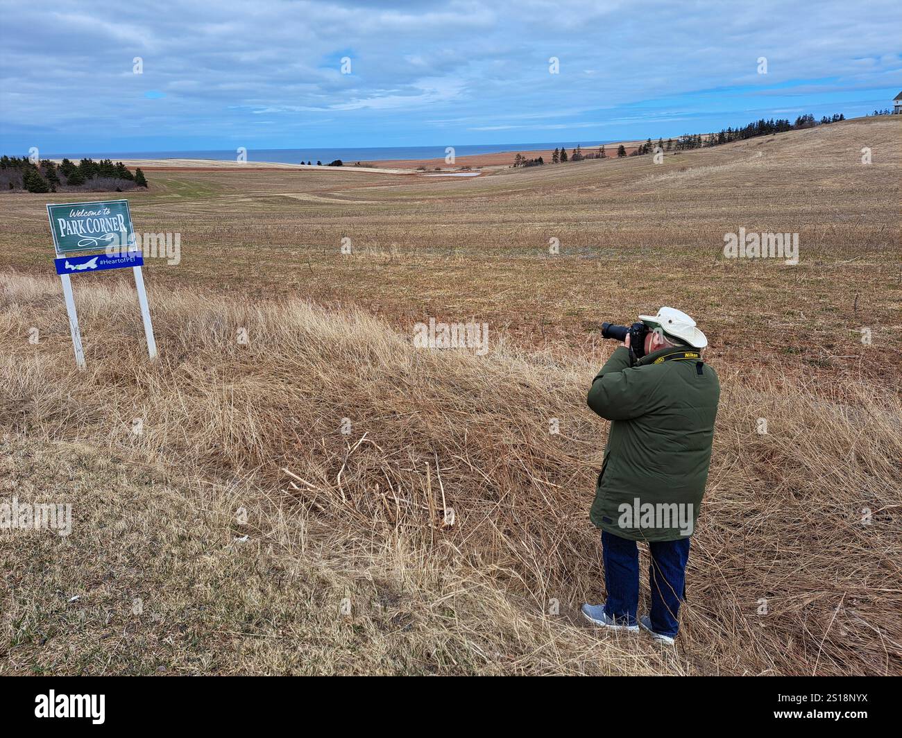 Welcome to Park Corner sign on route 20 in Prince Edward Island, Canada ...