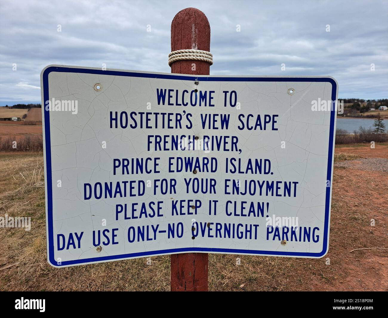 Welcome to Hostetter's View Scape sign in Park Corner, Prince Edward ...