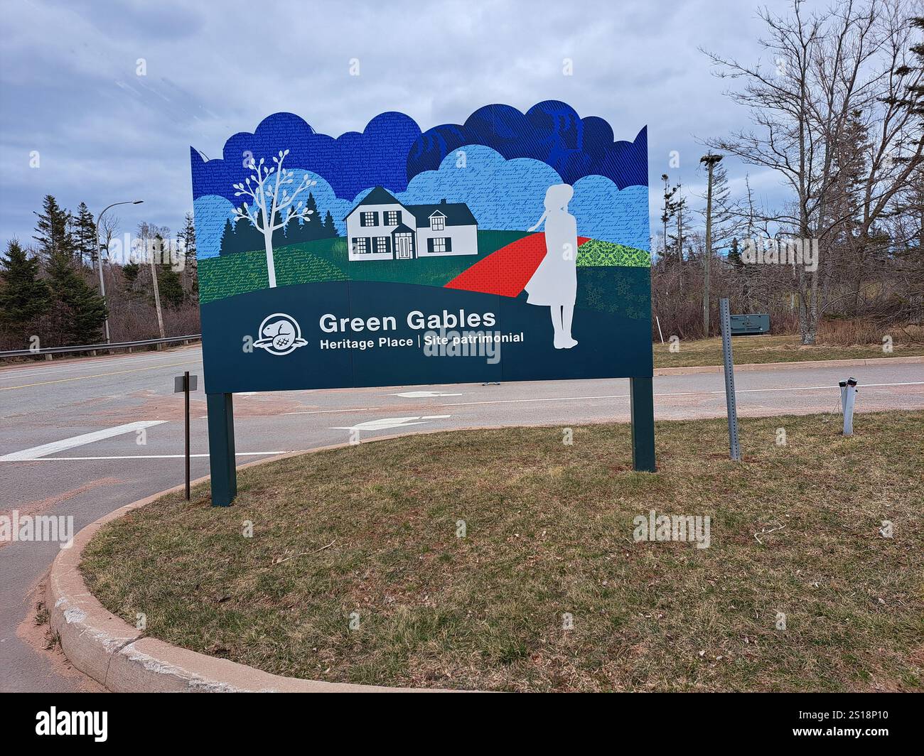 Green Gables heritage place sign in Cavendish, Prince Edward Island ...