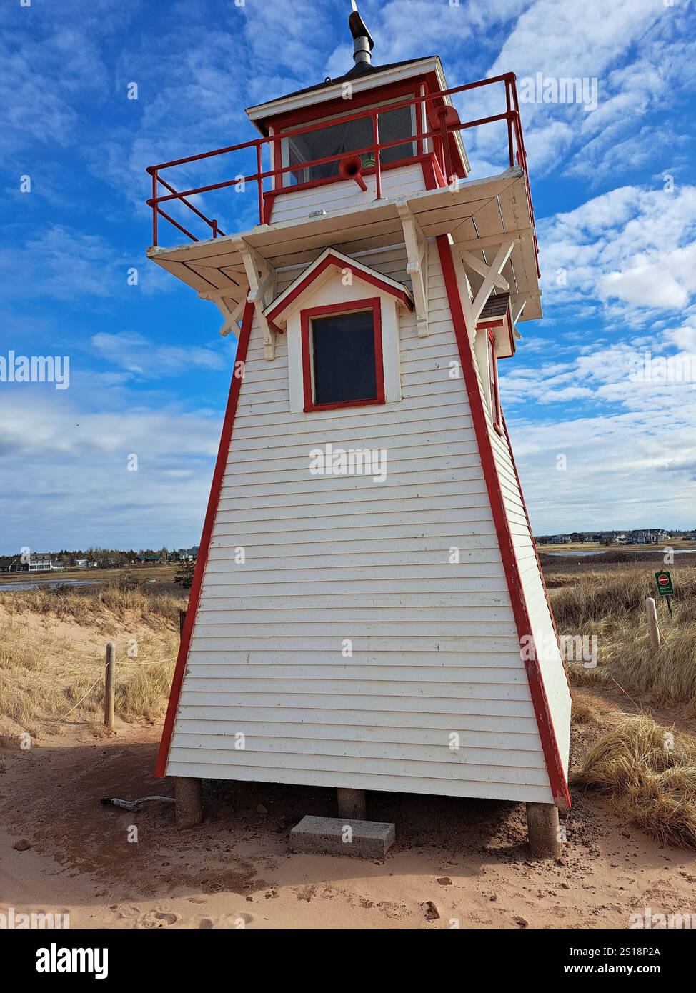 Covehead Lighthouse at Brackley Beach, Prince Edward Island, Canada ...