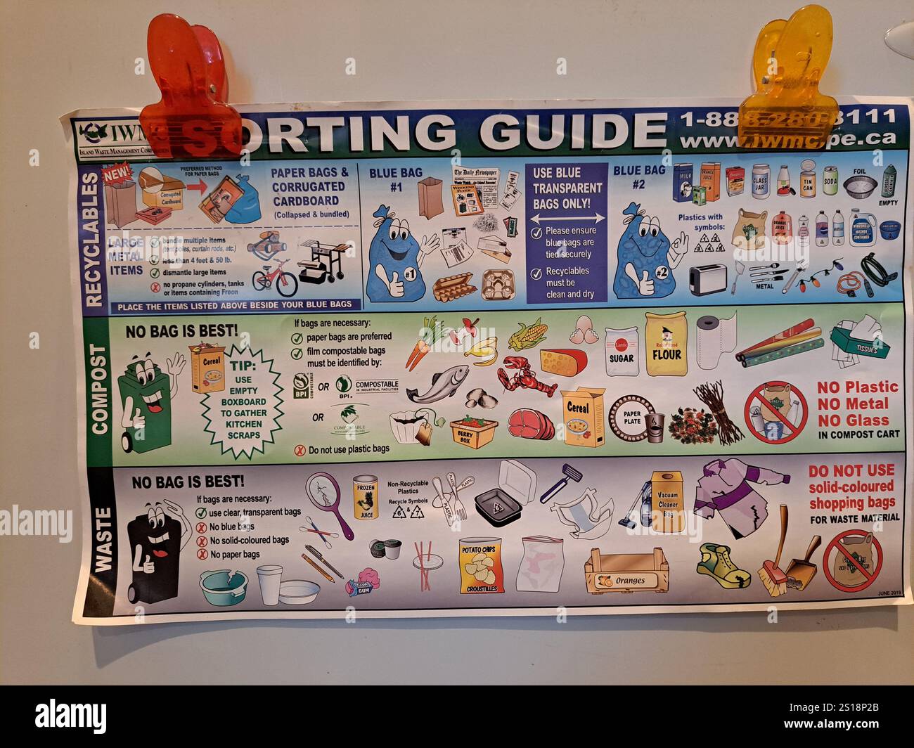 Sorting guide waste, compost and recyclables in Charlottetown, Prince ...