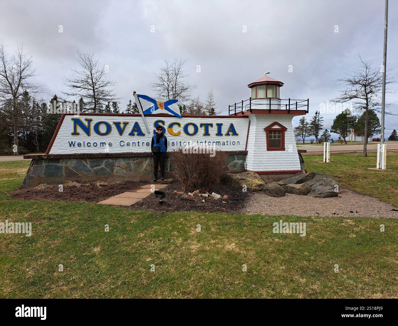 Welcome to the province of Nova Scotia sign on the Nova Scotia/New ...