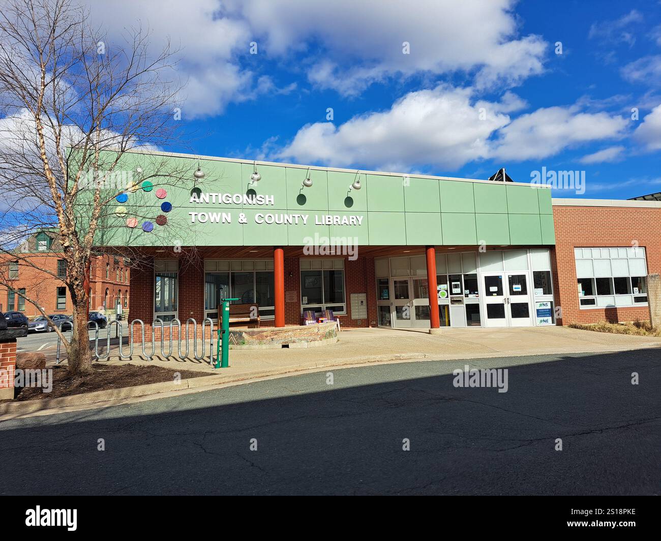 Public library in downtown Antigonish, Nova Scotia, Canada Stock Photo ...