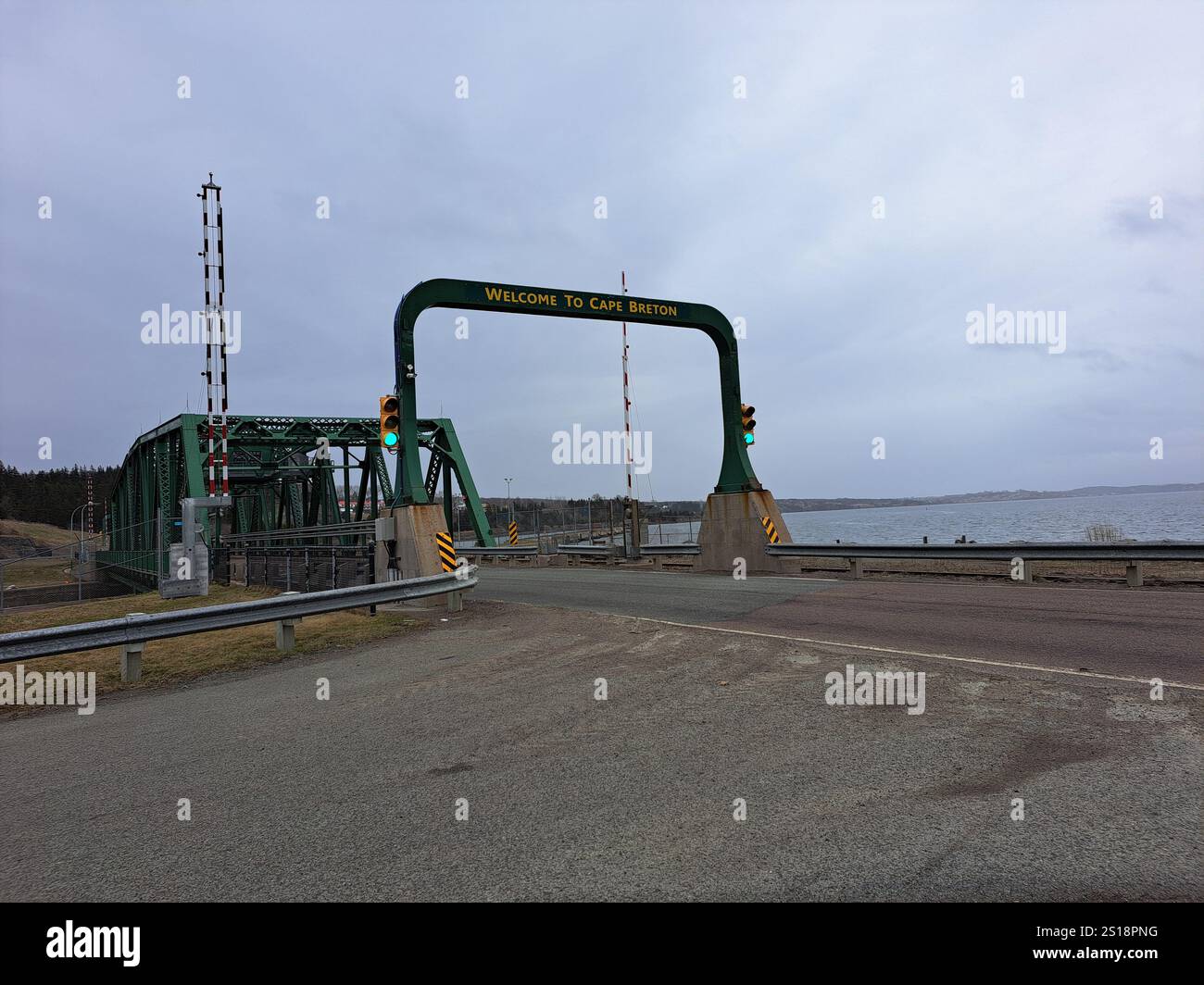 Welcome to Cape Breton sign on the Canso Causeway in Port Hastings ...