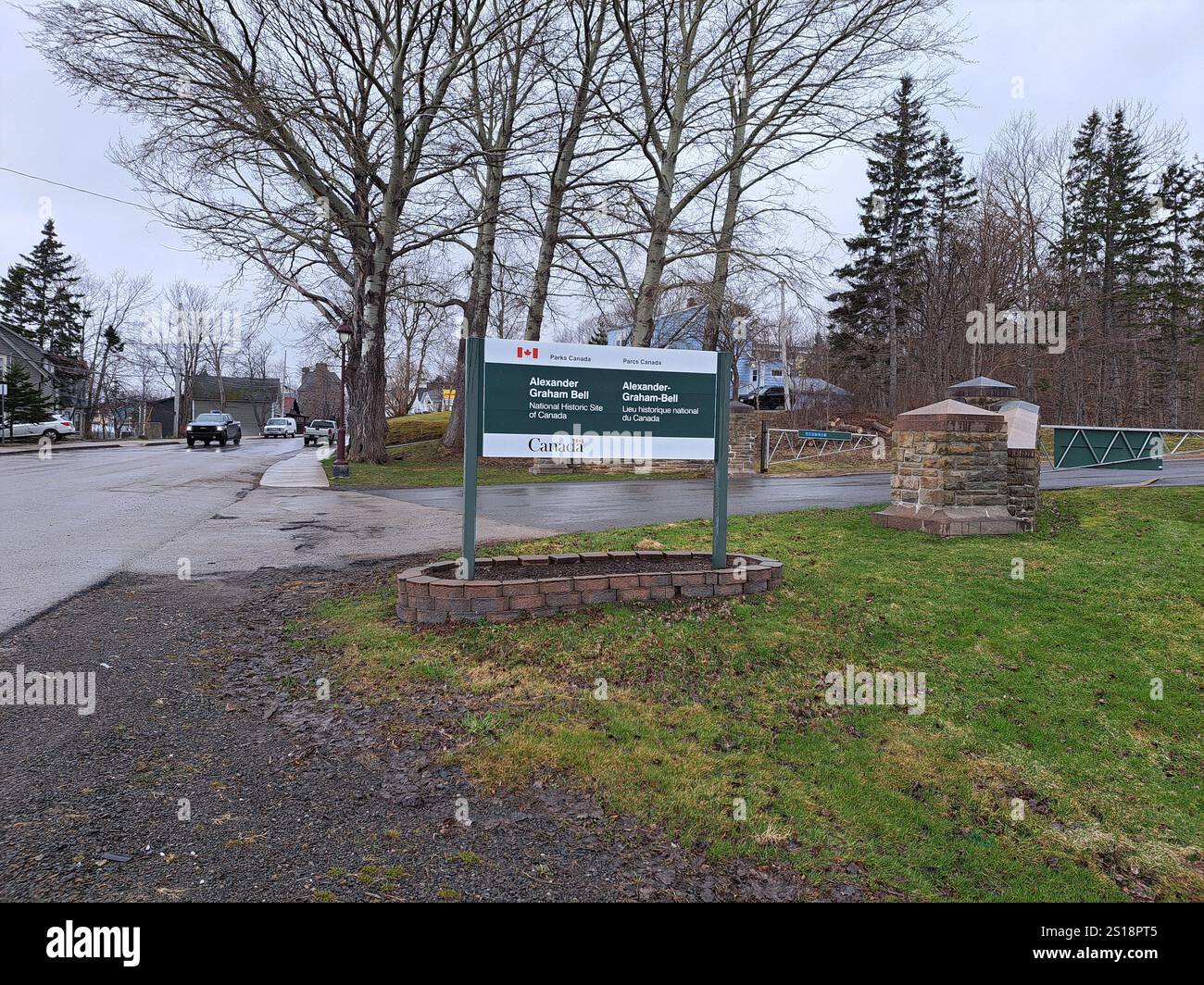 Parks Canada Alexander Graham Bell National Historic Site sign in ...