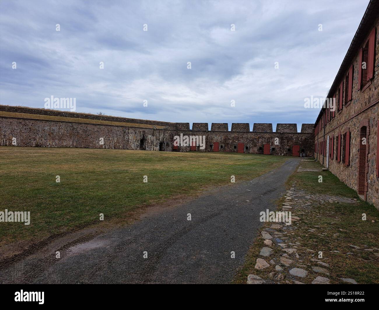 Inside the fortress in Louisbourg, Nova Scotia, Canada Stock Photo - Alamy