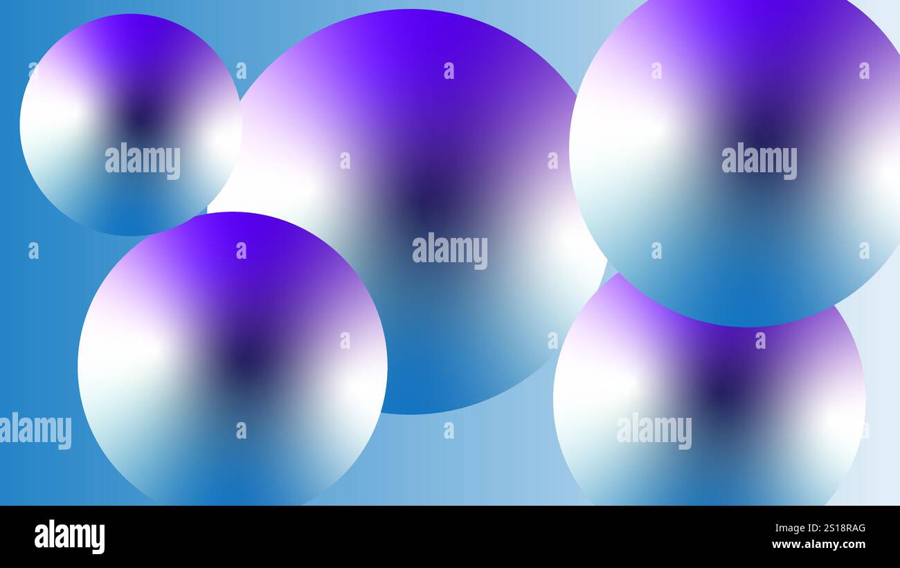 Abstract background wallpaper with purple sky blue and white glossy ...