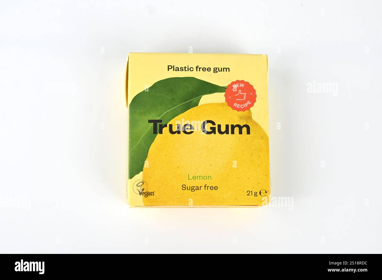True Gum plastic free chewing gum lemon sugar free – Wales, UK – 12 ...