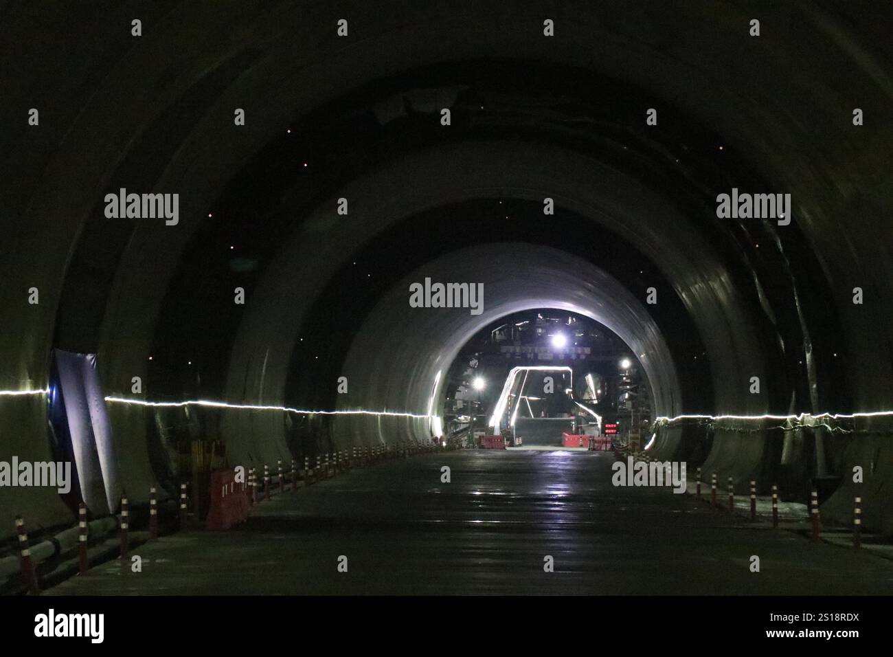 **CHINESE MAINLAND, HONG KONG, MACAU AND TAIWAN OUT** The construction site of the Tianshan ...