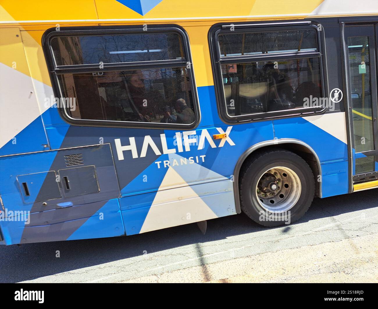 Halifax Transit sign on a bus in downtown Halifax, Nova Scotia, Canada Stock Photo - Alamy