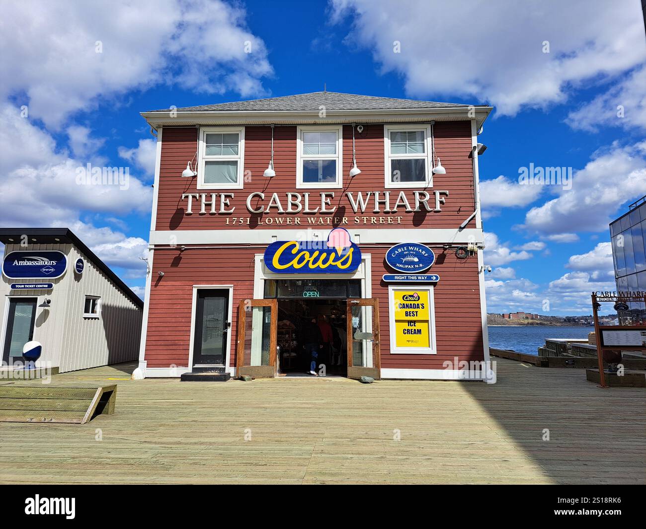 Cable Wharf building on the waterfront boardwalk in Halifax, Nova ...