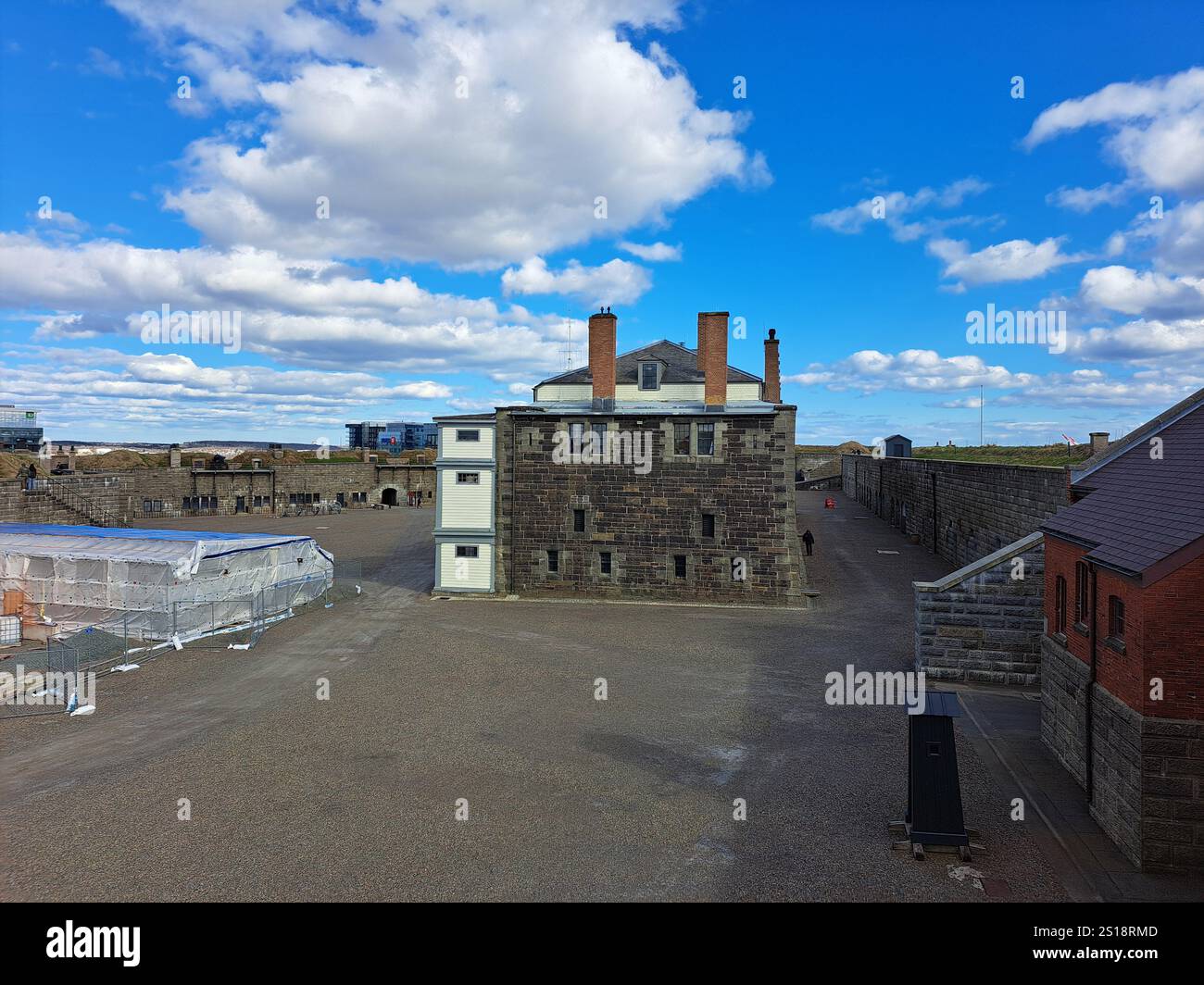 Stone fort inside the Citadel in downtown Halifax, Nova Scotia, Canada ...