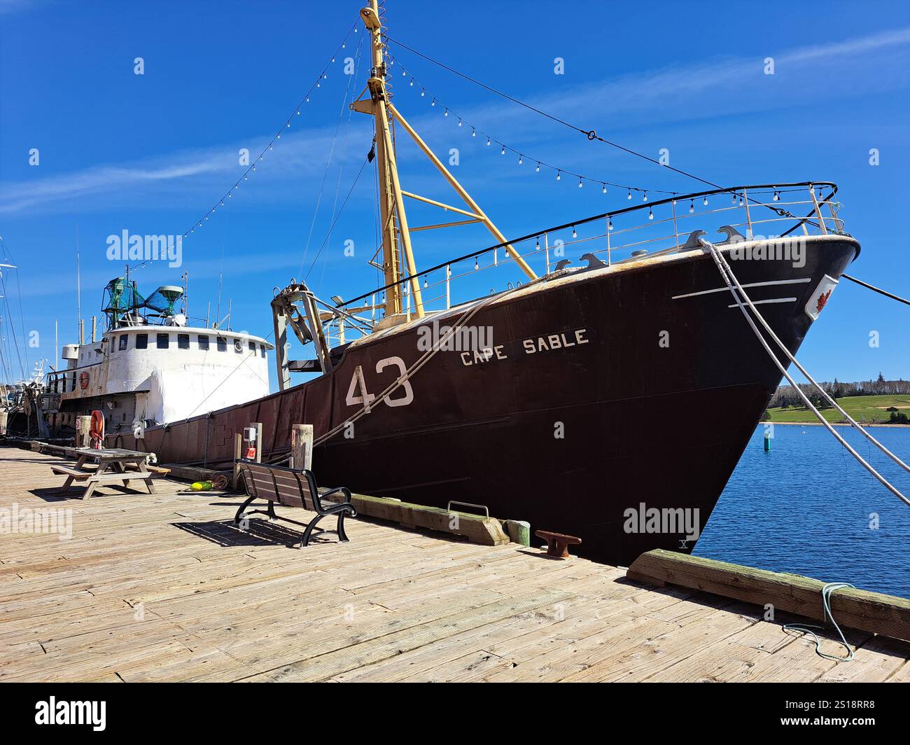 Cape Sable Side Trawler in Lunenburg, Nova Scotia, Canada Stock Photo ...