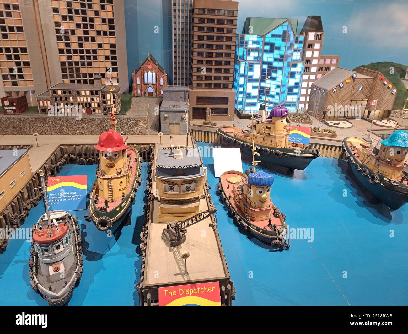 Model of Halifax harbour at the Maritime Museum of the Atlantic at the ...