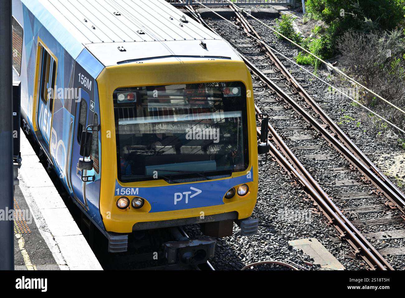 Front of an X'Trapolis 100 train, operated by Metro Trains Melbourne ...